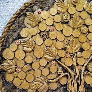 Decorative Painting Money Tree Round,picture Money Tree, Housewarming ...