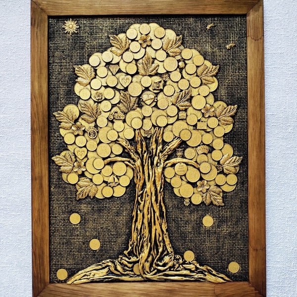 Money Tree Painting - Etsy