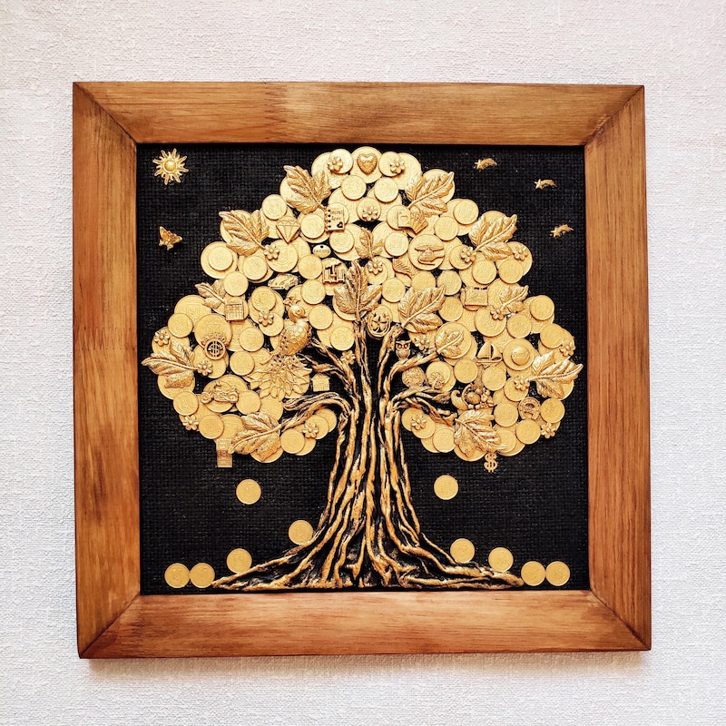 Money Tree Painting - Etsy