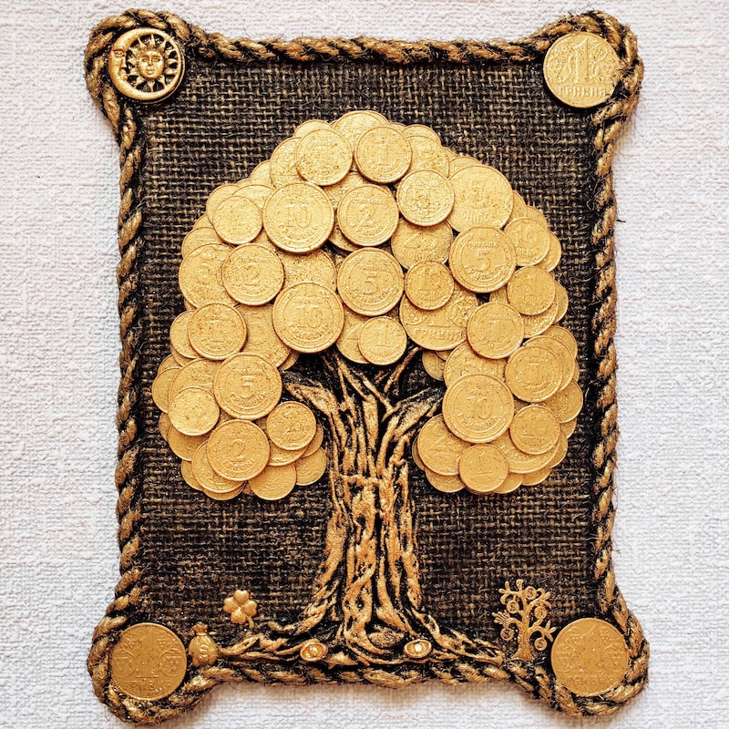 Money Tree Painting - Etsy