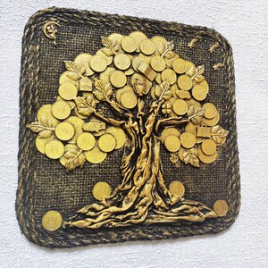 Decorative Painting Money Tree Round,picture Money Tree, Housewarming ...