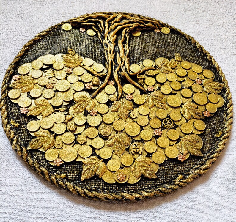 Decorative Painting Money Tree Round,picture Money Tree, Housewarming ...