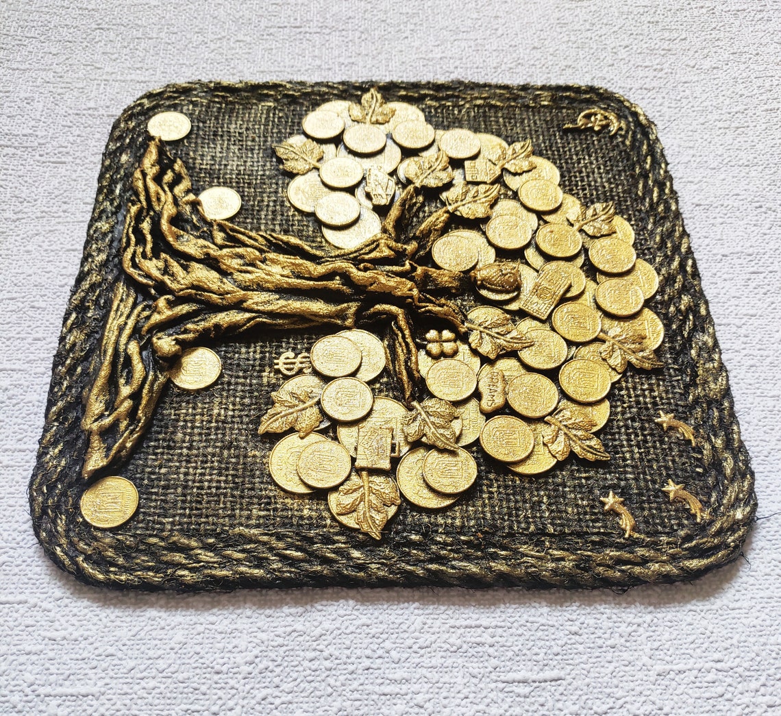 Decorative Painting Money Tree Round,picture Money Tree, Housewarming ...