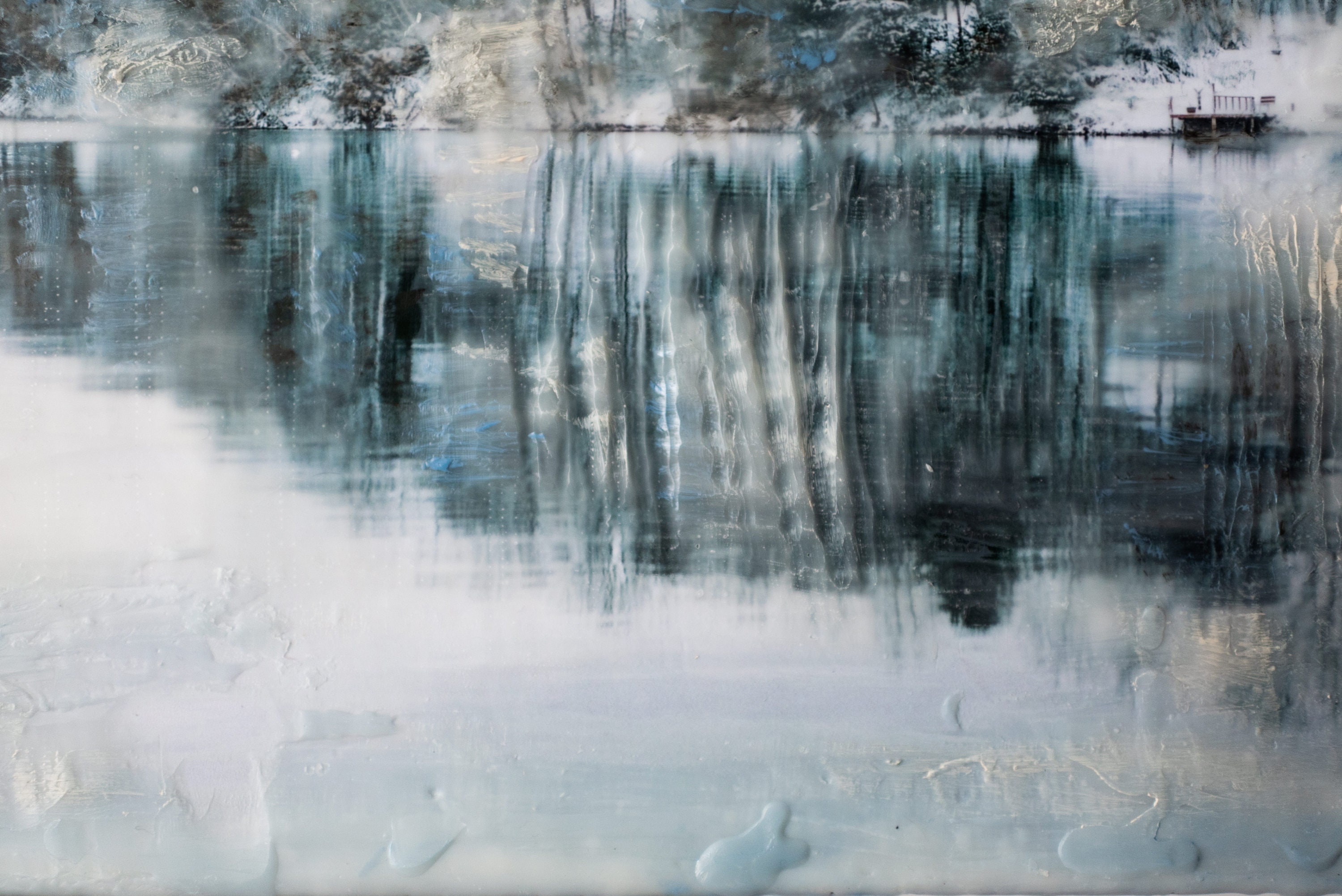 ENCAUSTIC PAINTING on CANVAS, Beach and Waves Landscape Wall Art ...