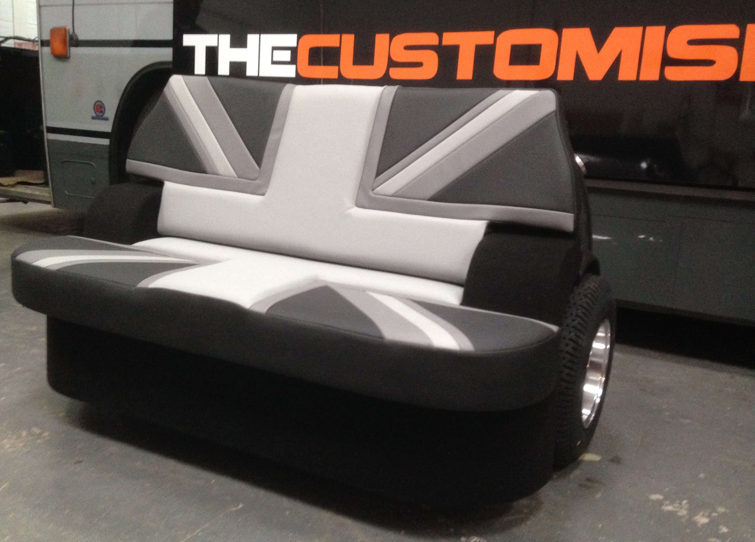 Retro Union Jack Sofa Mini Cooper Couch - Etsy.de
