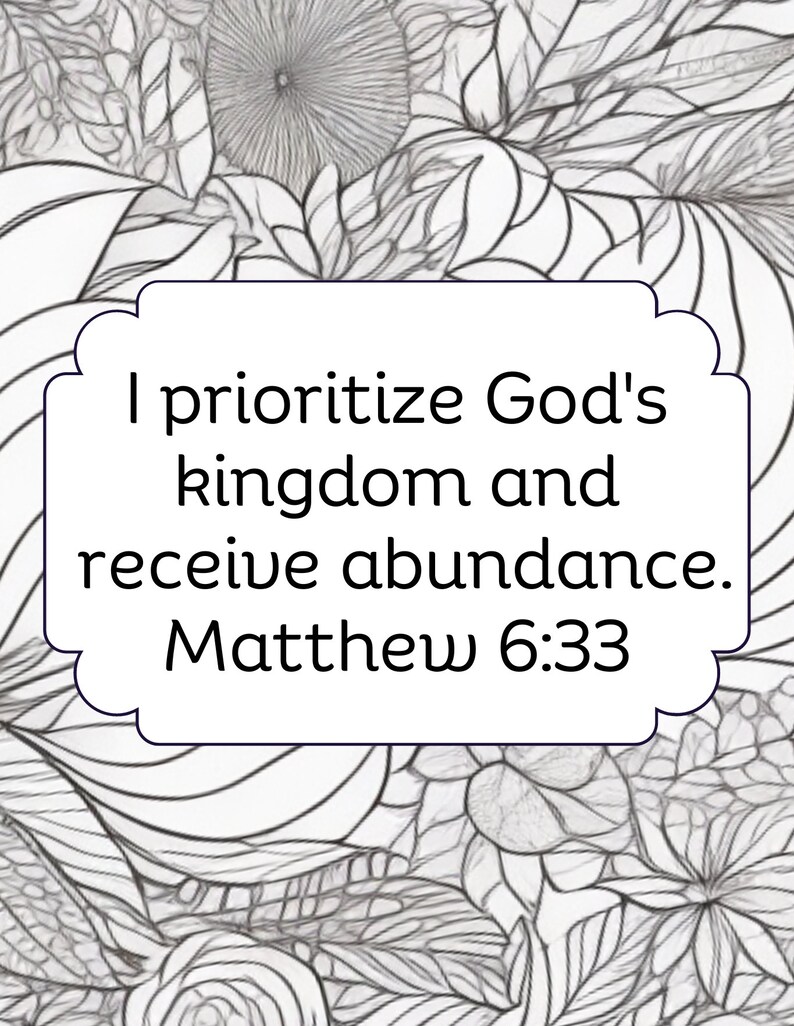 20 Scripture Based Affirmation Coloring Pages (digital Download) - Etsy