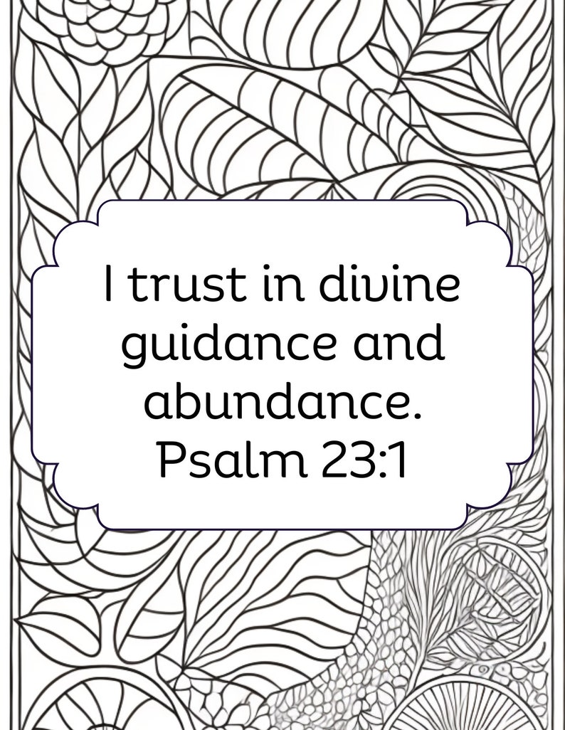 20 Scripture Based Affirmation Coloring Pages (digital Download) - Etsy