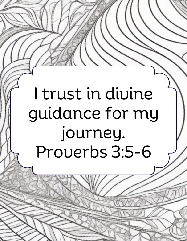 20 Scripture Based Affirmation Coloring Pages (digital Download) - Etsy