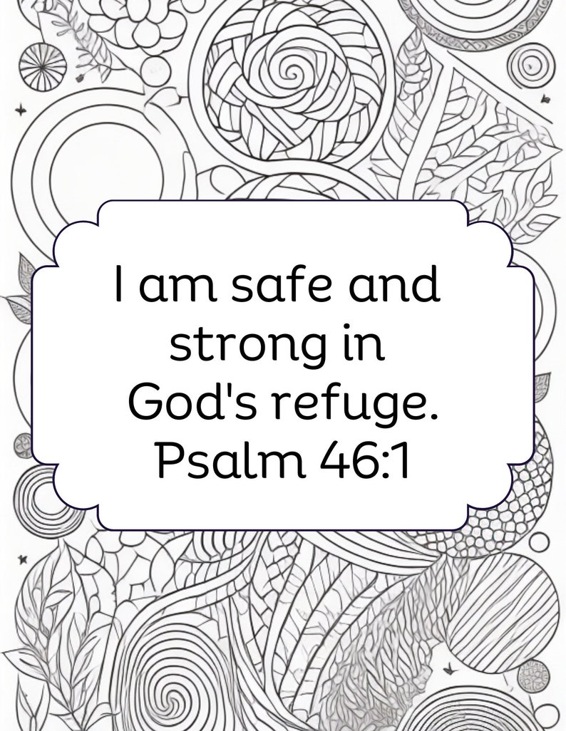 20 Scripture Based Affirmation Coloring Pages (digital Download) - Etsy