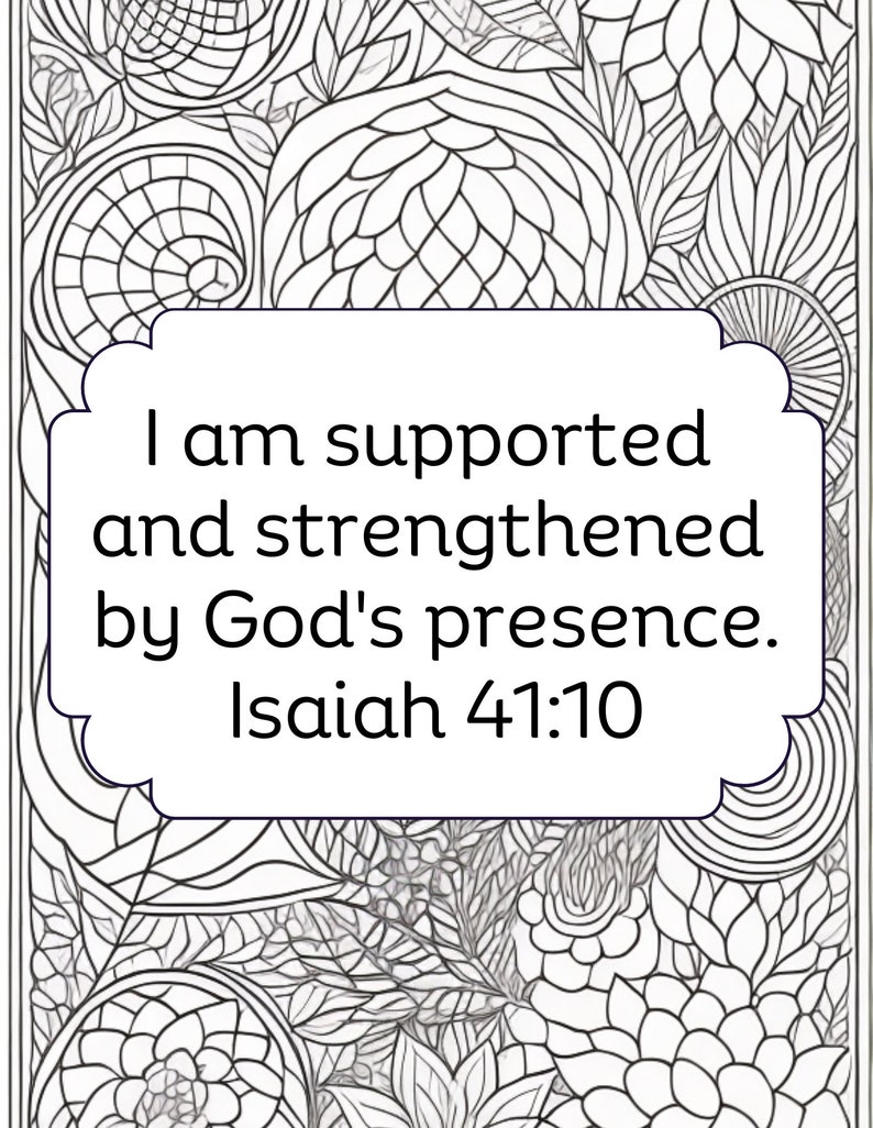 20 Scripture Based Affirmation Coloring Pages (digital Download) - Etsy