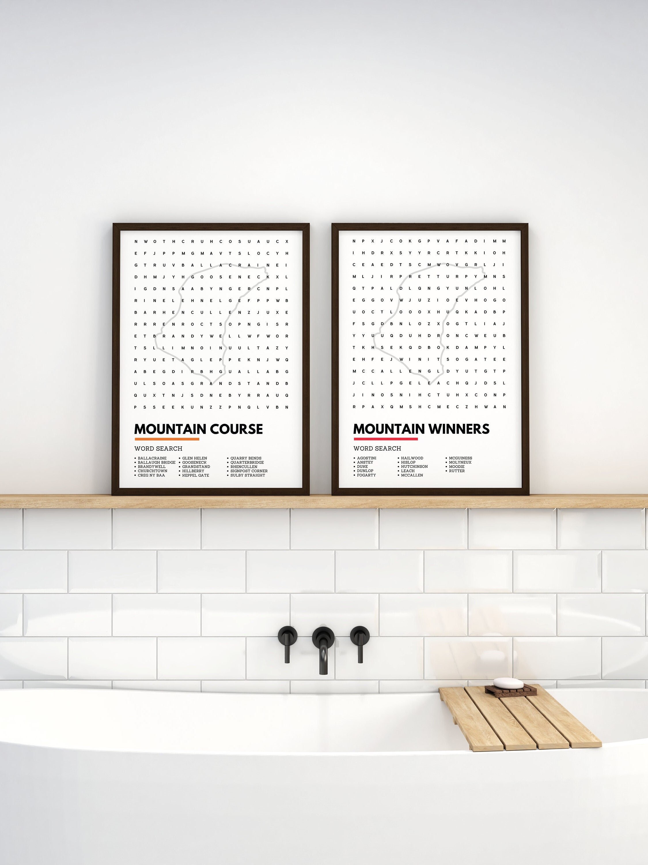 TT Crossword Puzzle Posters // Ideal for the Bathroom - Etsy UK