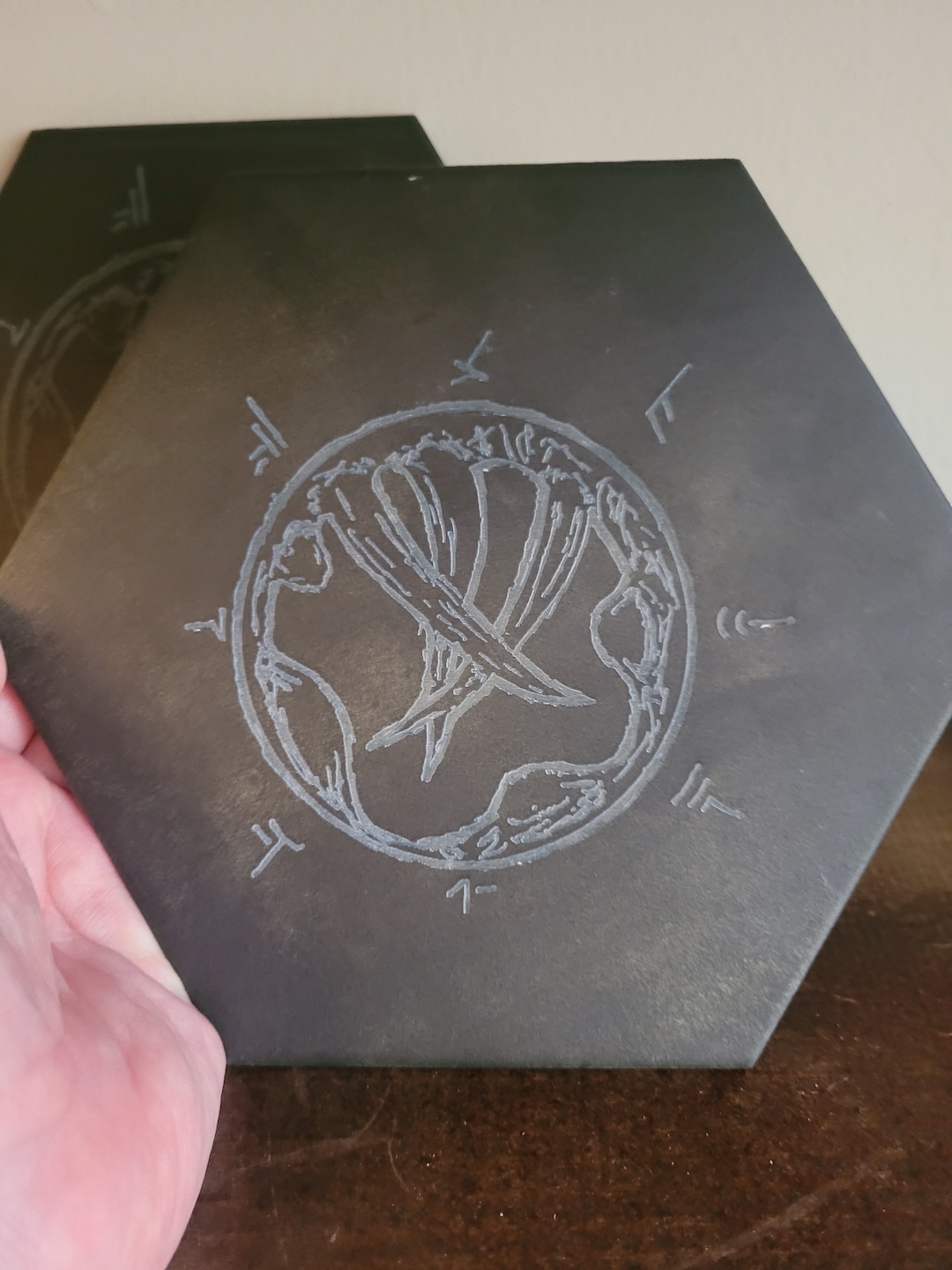 FROM - Symbol - Ankou Seal Binding Stone Prop Replica Occult Etching ...