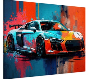 Audi R8 Painting - Etsy