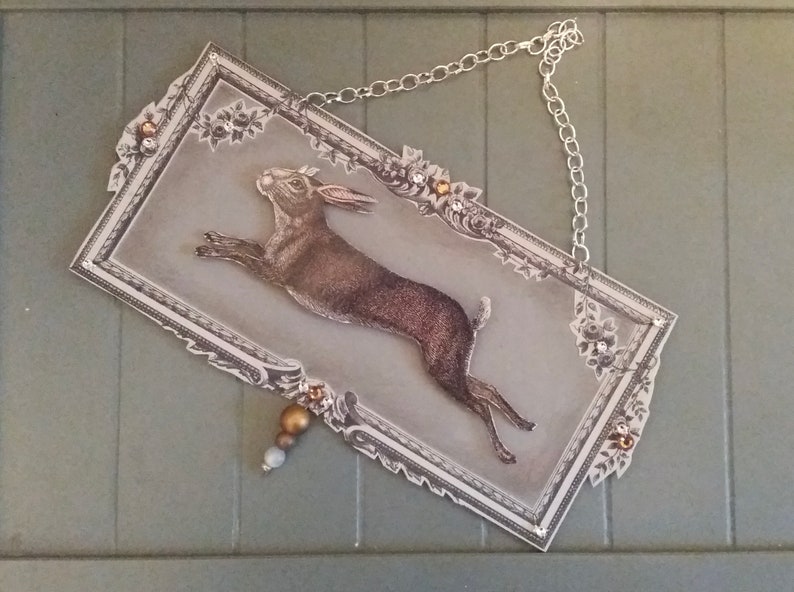 Antique Style Rabbit Decoration French Farmhouse Farmhouse - Etsy