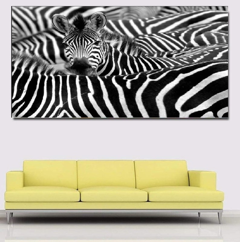 Unique Zebra Wall Art Painting Posters and Prints on Canvas - Etsy