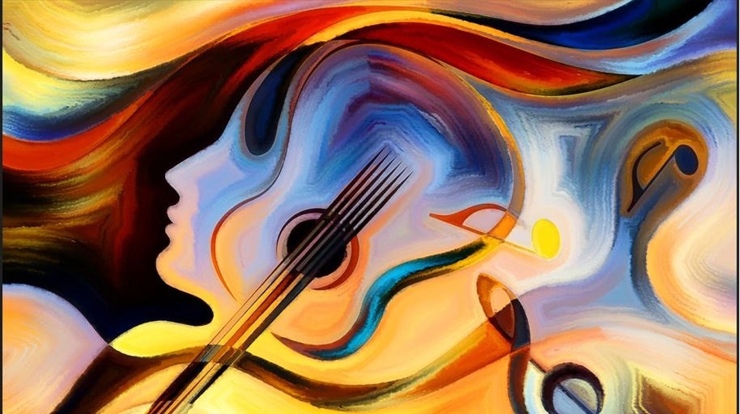 Music in My Mind Wall Art Painting Posters and Prints on Canvas without ...