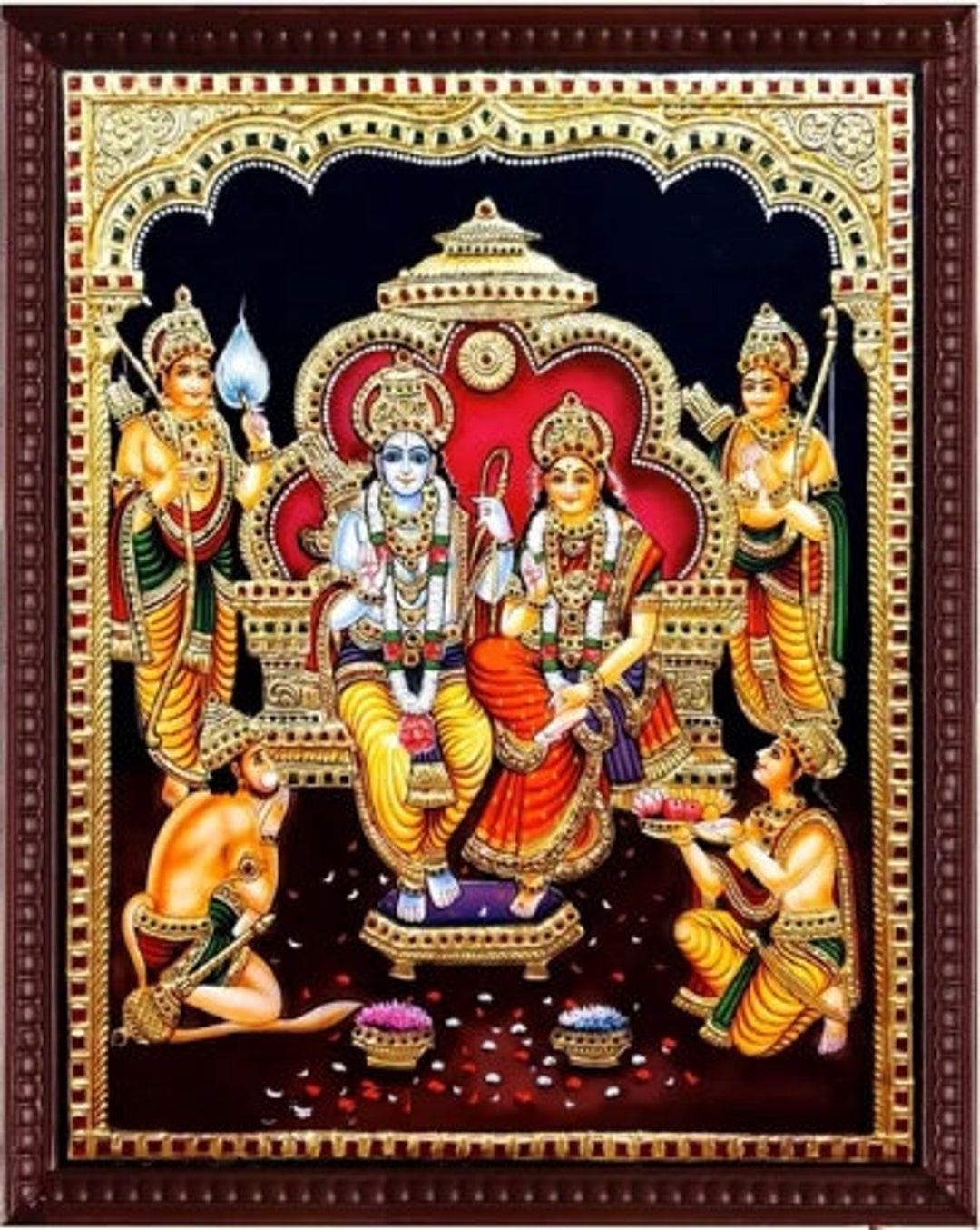 Kothandaramar Tanjore Painting With Frame - Etsy