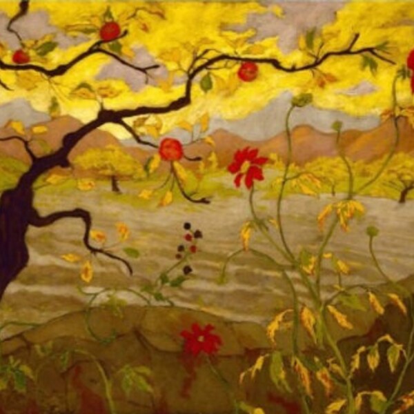 Apple Tree Painting - Etsy