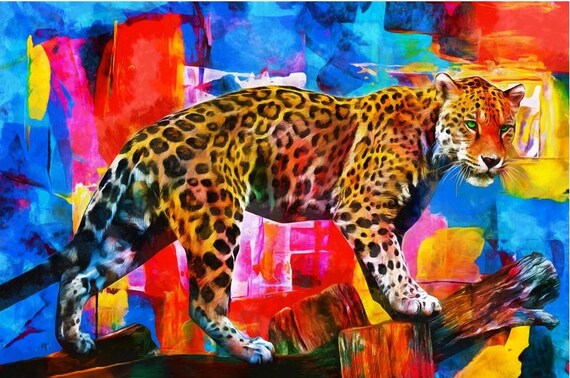 Abstract Wild Animal Paintings