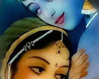 Krishna Hand Painted Painting on Canvas C No Frame | Etsy