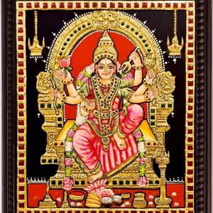 Angala Parameshwari Traditional Tanjore Painting With Frame - Etsy