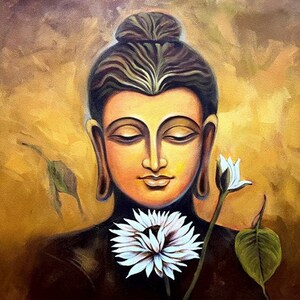 New Buddha B Handpainted Paintings on Canvas Wall Art Painting (without ...
