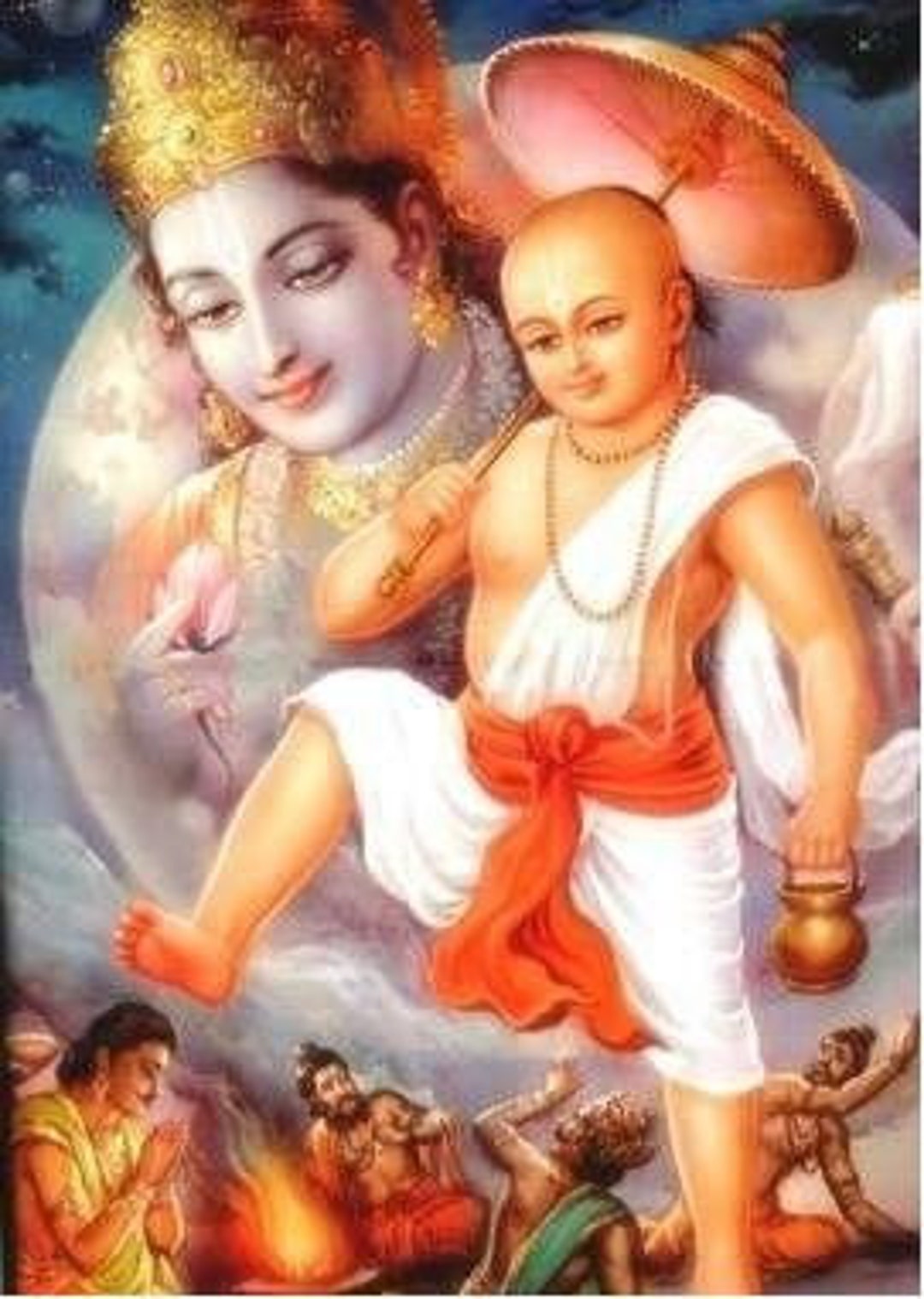 Vishnu Dasha Avatar Hand Painted Painting on Canvas No Frame - Etsy UK