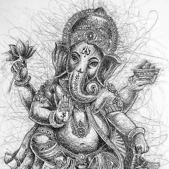 Lord Ganesha Sketch