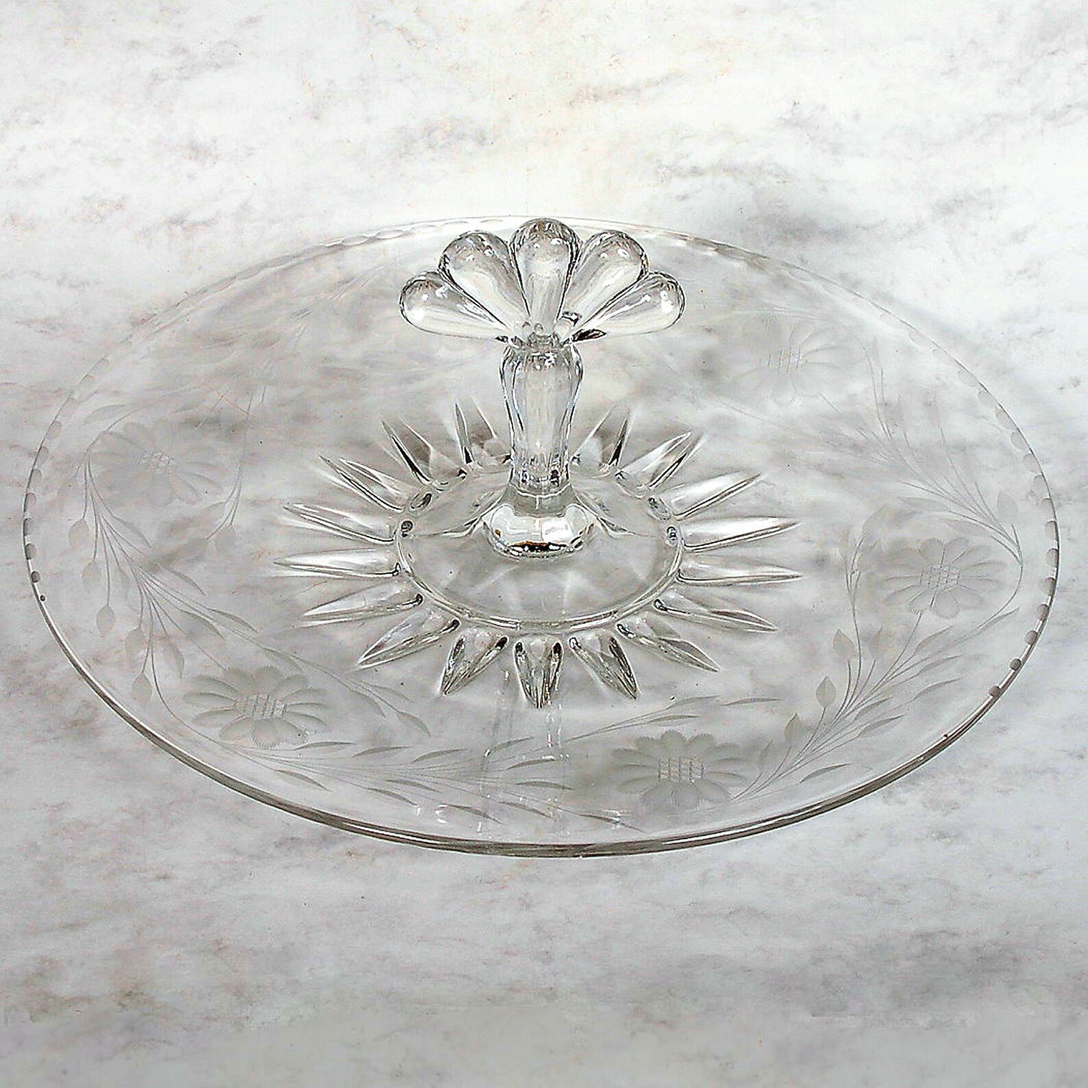 Hughes Cornflower Center Handled Dessert Serving Dish - Etsy UK