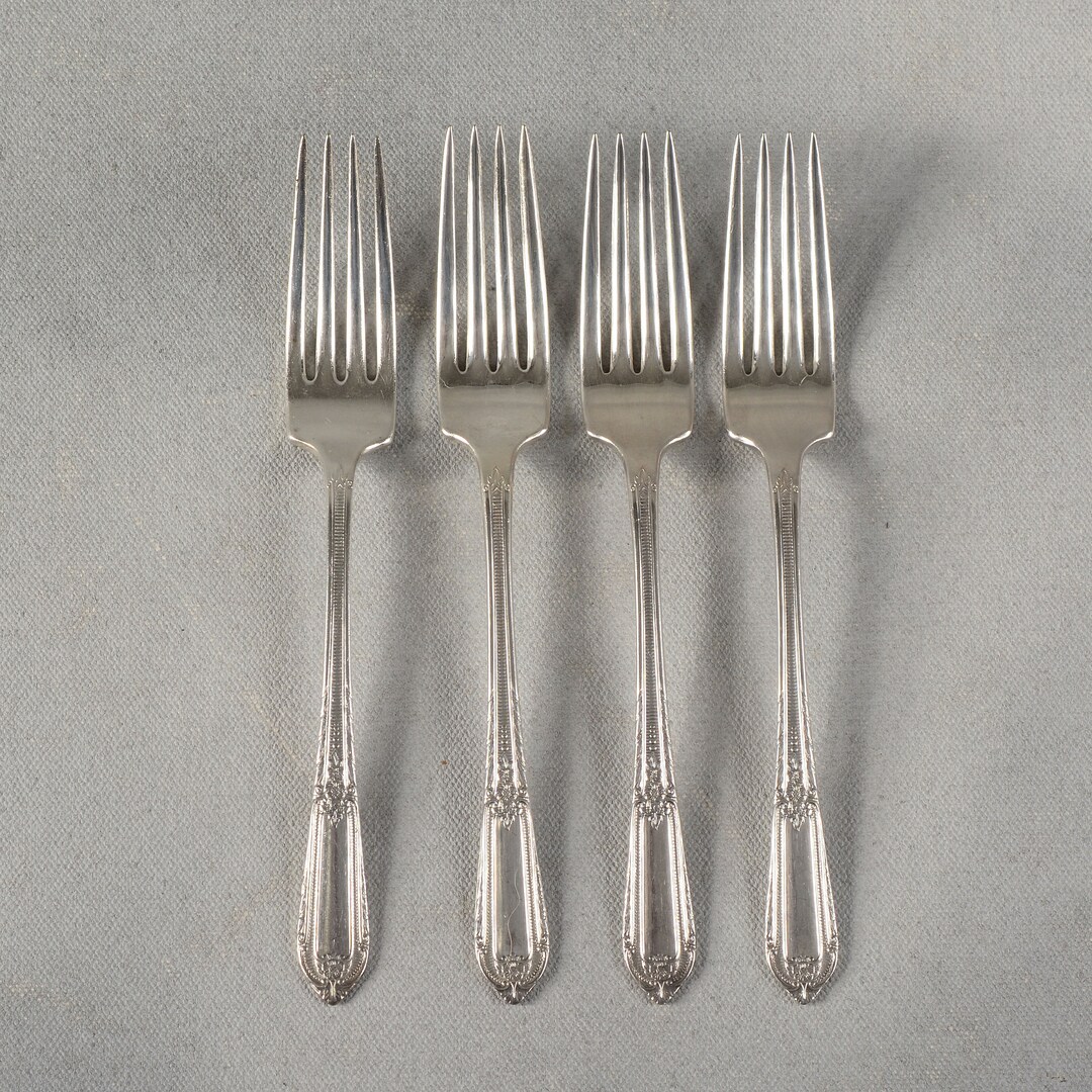 Set of 4 Wm. Rogers A1 Plus "cotillion" Forks - Etsy