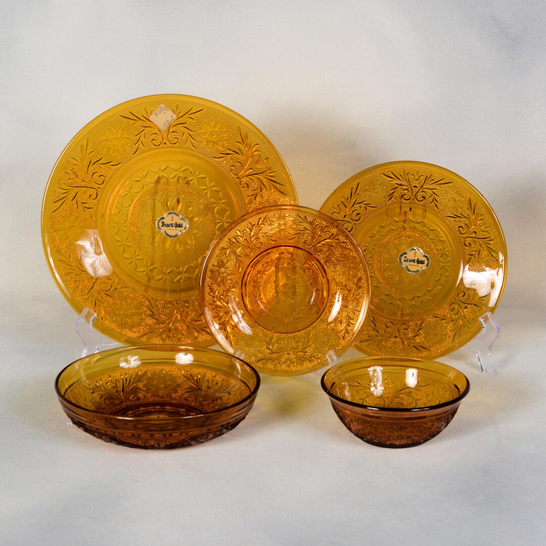 Lot of 5 Pieces of Anchor Hocking Sandwich Pattern Pieces - Etsy