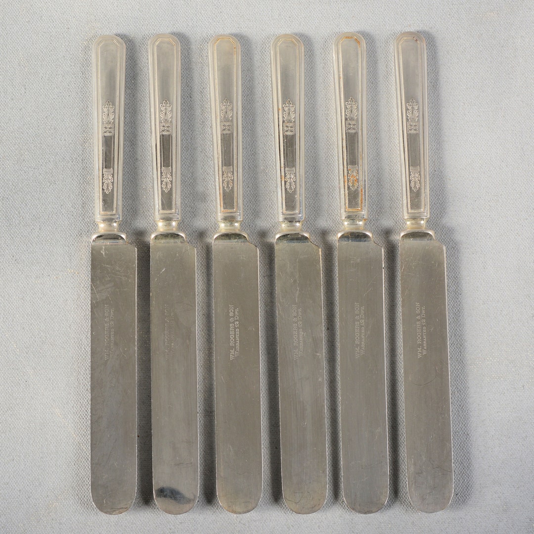 Set of 6 Wm. Rogers mayfair Blunt Knives - Etsy