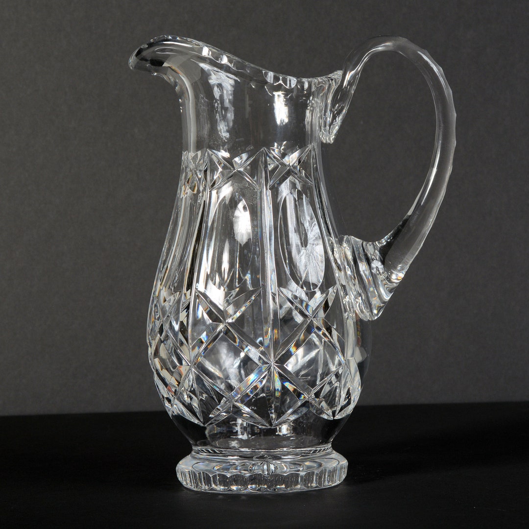 Vintage Cut Crystal Pitcher - 40 Ounce ( - Etsy