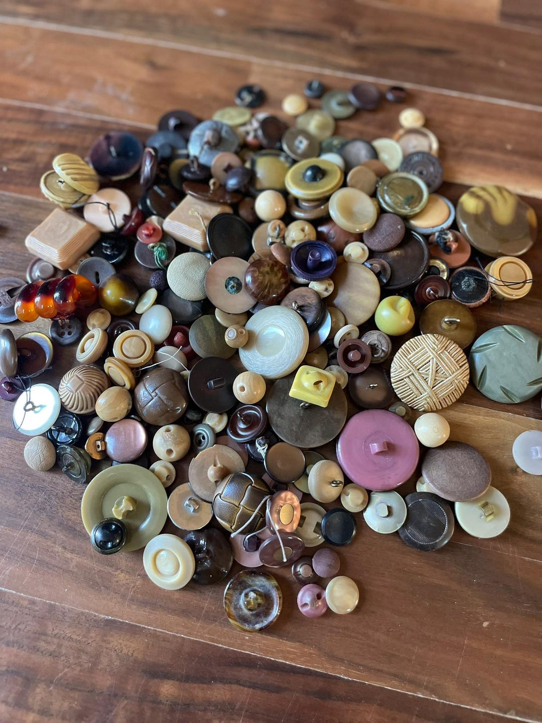 Bulk Shank Lot: Brown/medium Tones. Sewing Shanks, Craft Buttons - Etsy