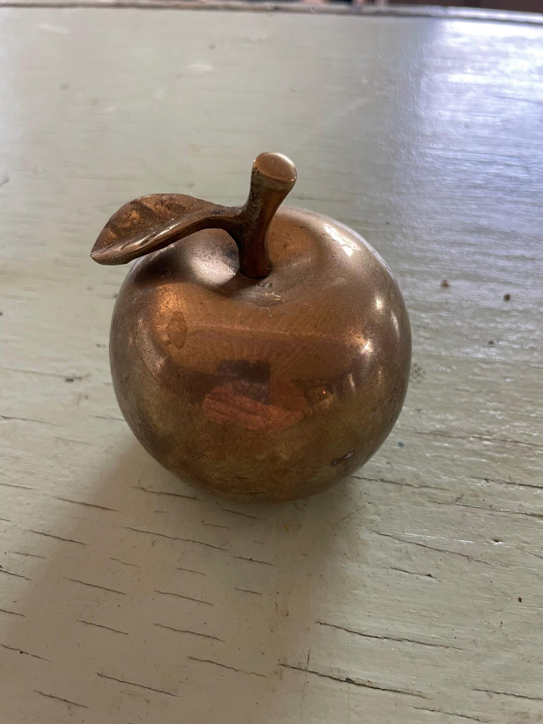 Vintage Brass Apple Bell - Etsy