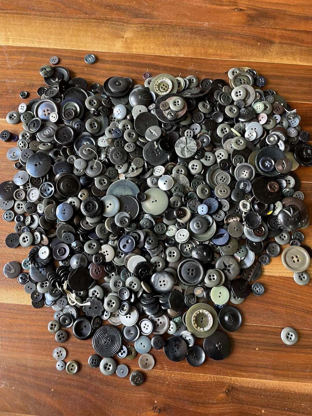 Bulk Vintage Black Buttons: Sewing & Craft Supplies - Etsy