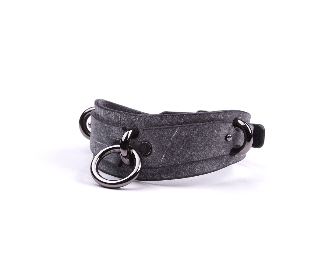 Handmade Leather Custom Collar and Leash, Submissive Collar, BDSM ...