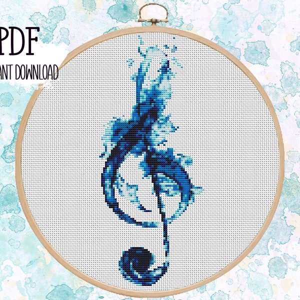 Music Cross Stitch - Etsy