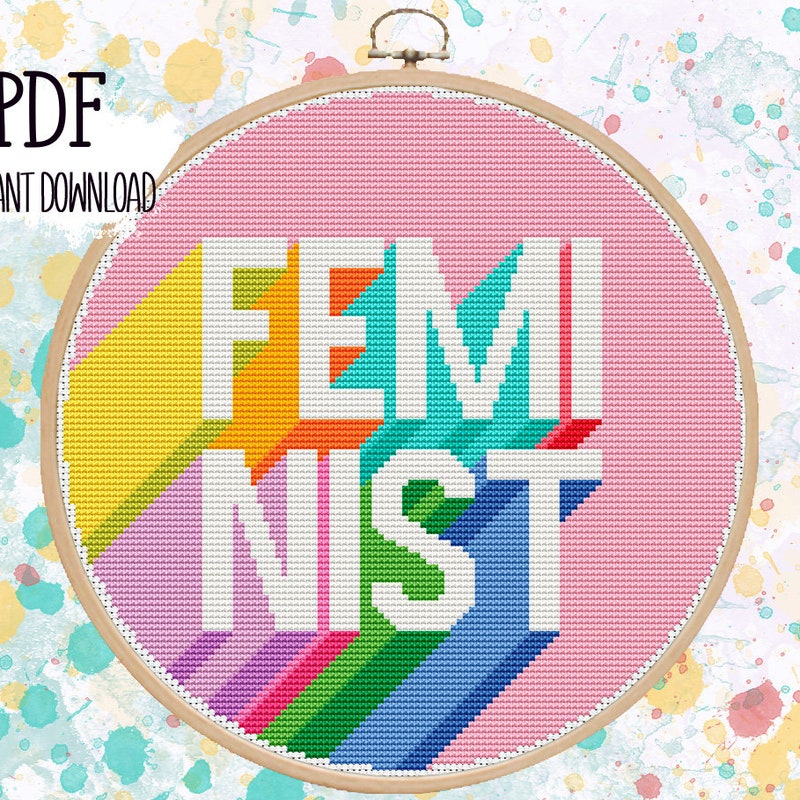Feminist Cross Stitch - Etsy