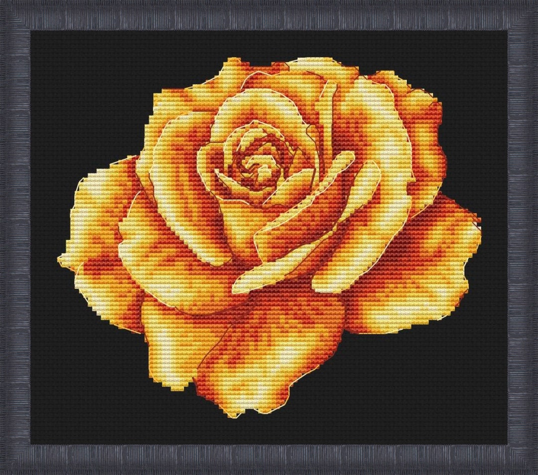 Yellow Rose. Cross Stitch Pattern. PDF #1030 - Etsy