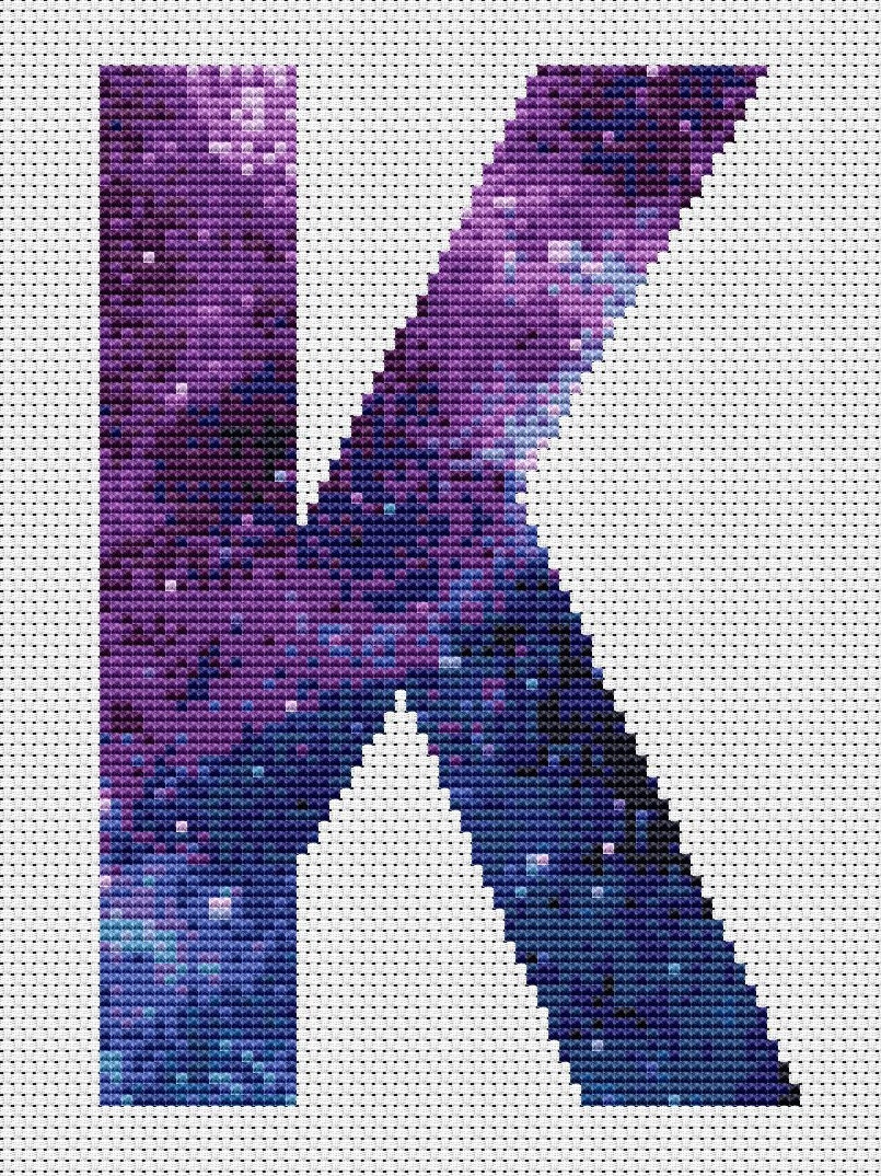 Space Alphabet. Monograms. Cross Stitch Pattern. PDF 54 | Etsy