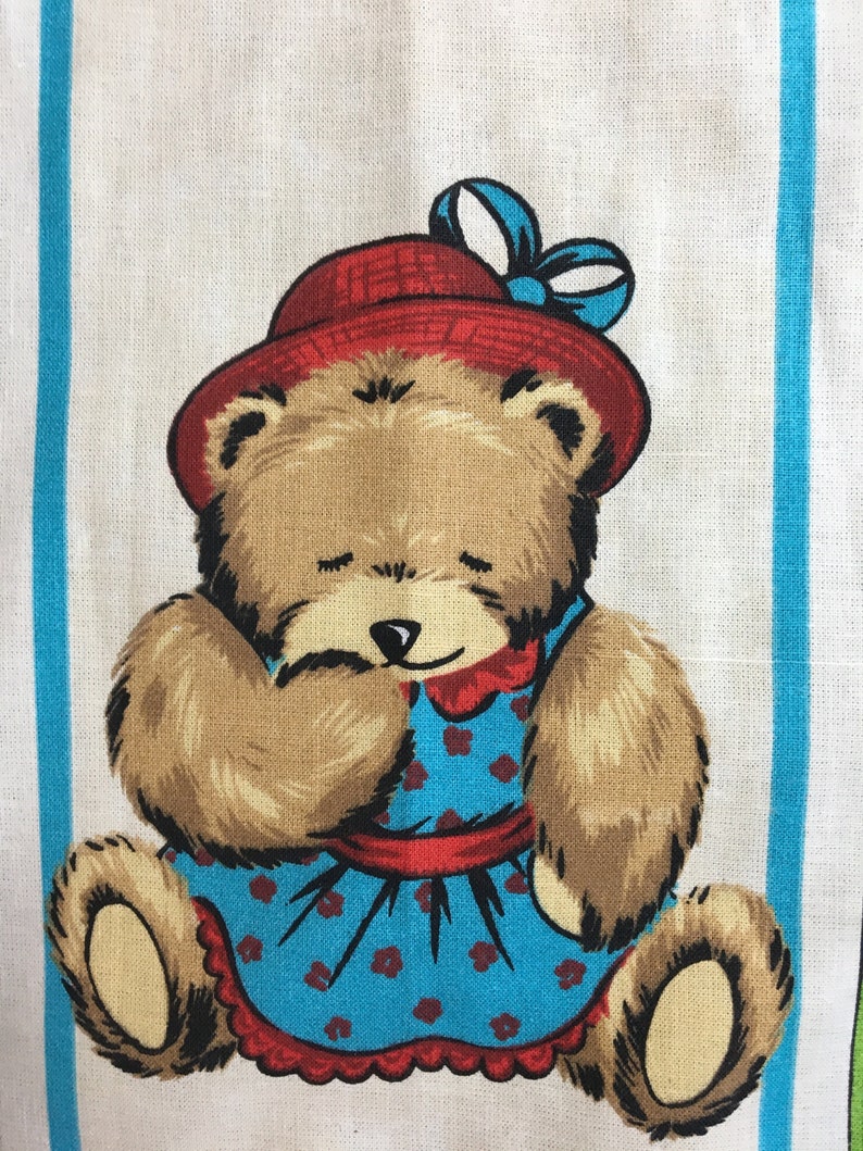 Little Girls Antique Teddy Bears Apron. - Etsy
