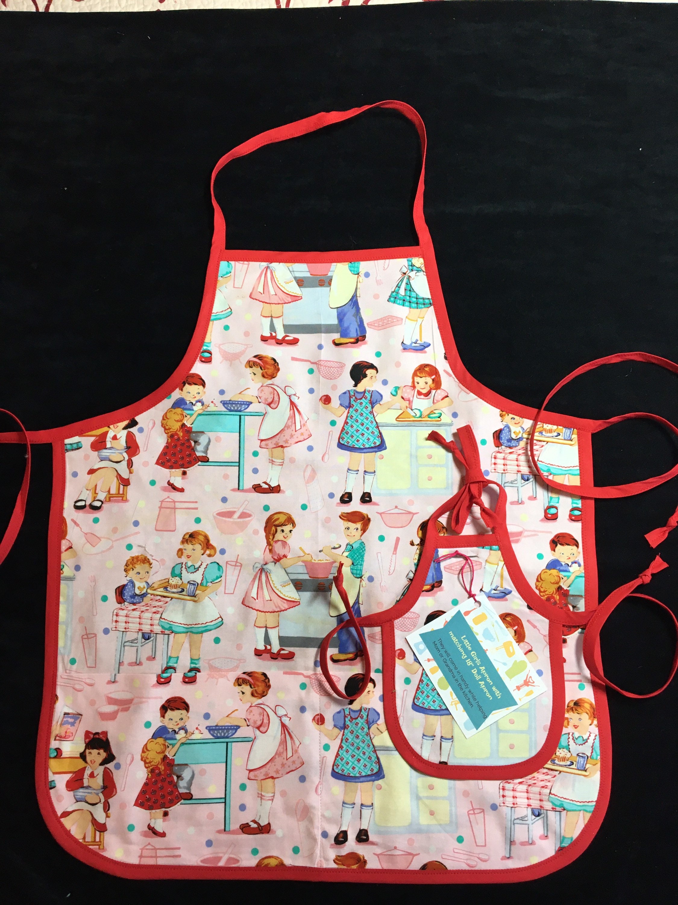 Fun in the Kitchen Apron Set for a Special Little Girl who - Etsy.de
