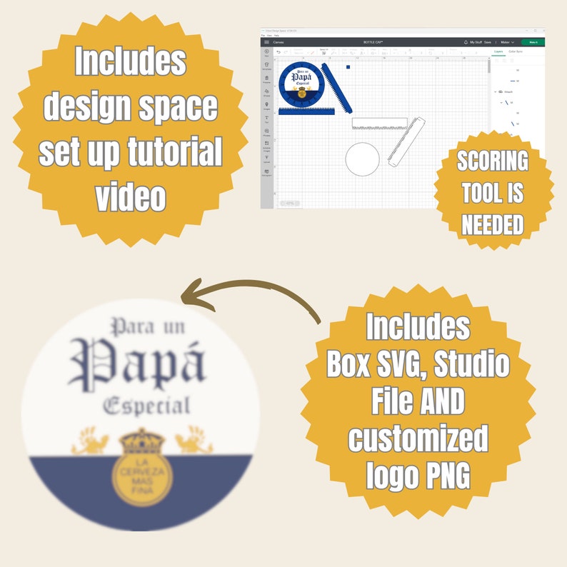 Father’s Day Box, Tapa De Botella, SVG Cut File, Corcholata, Cricut ...