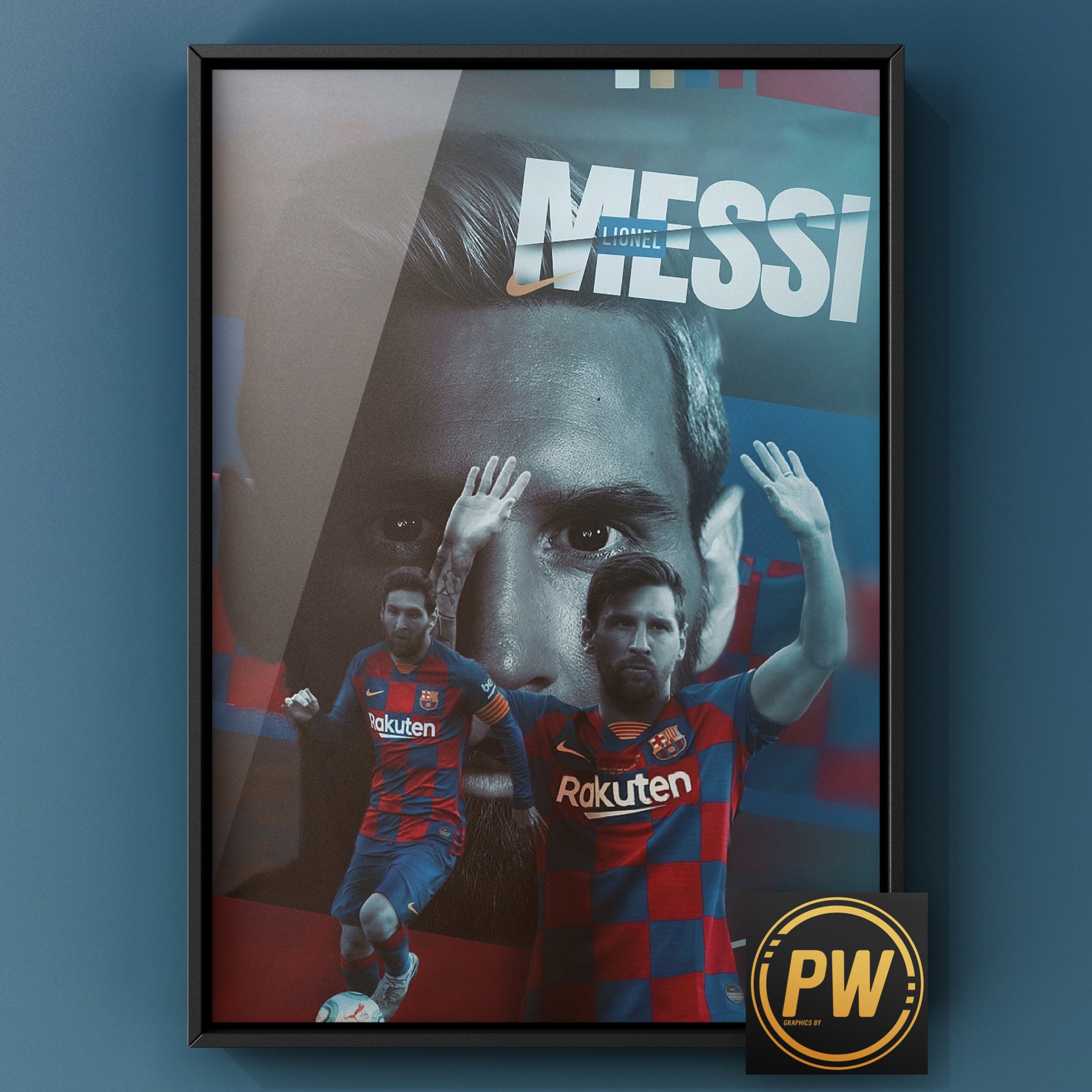 Lionel Messi Barcelona A4 Print - Etsy