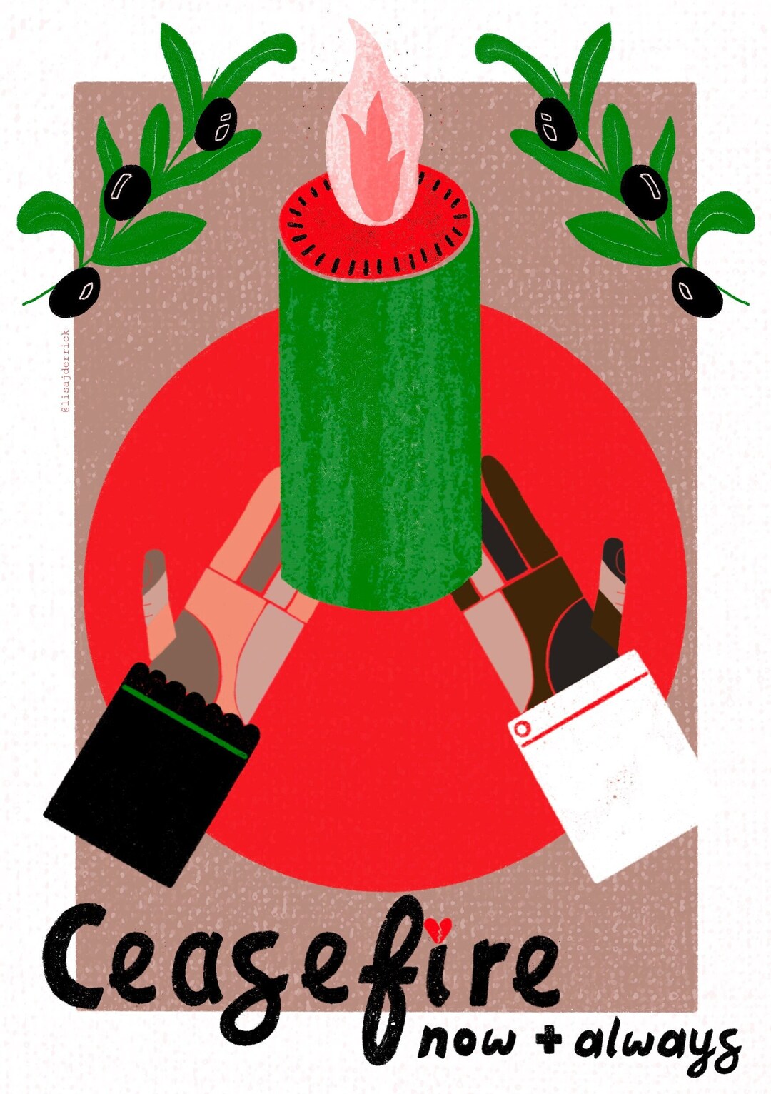 Ceasefire Now and Always Poster - Etsy