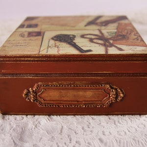 Handmade Keepsake Box, Jewelry Box, Retro, Vintage, Letters, Weird ...