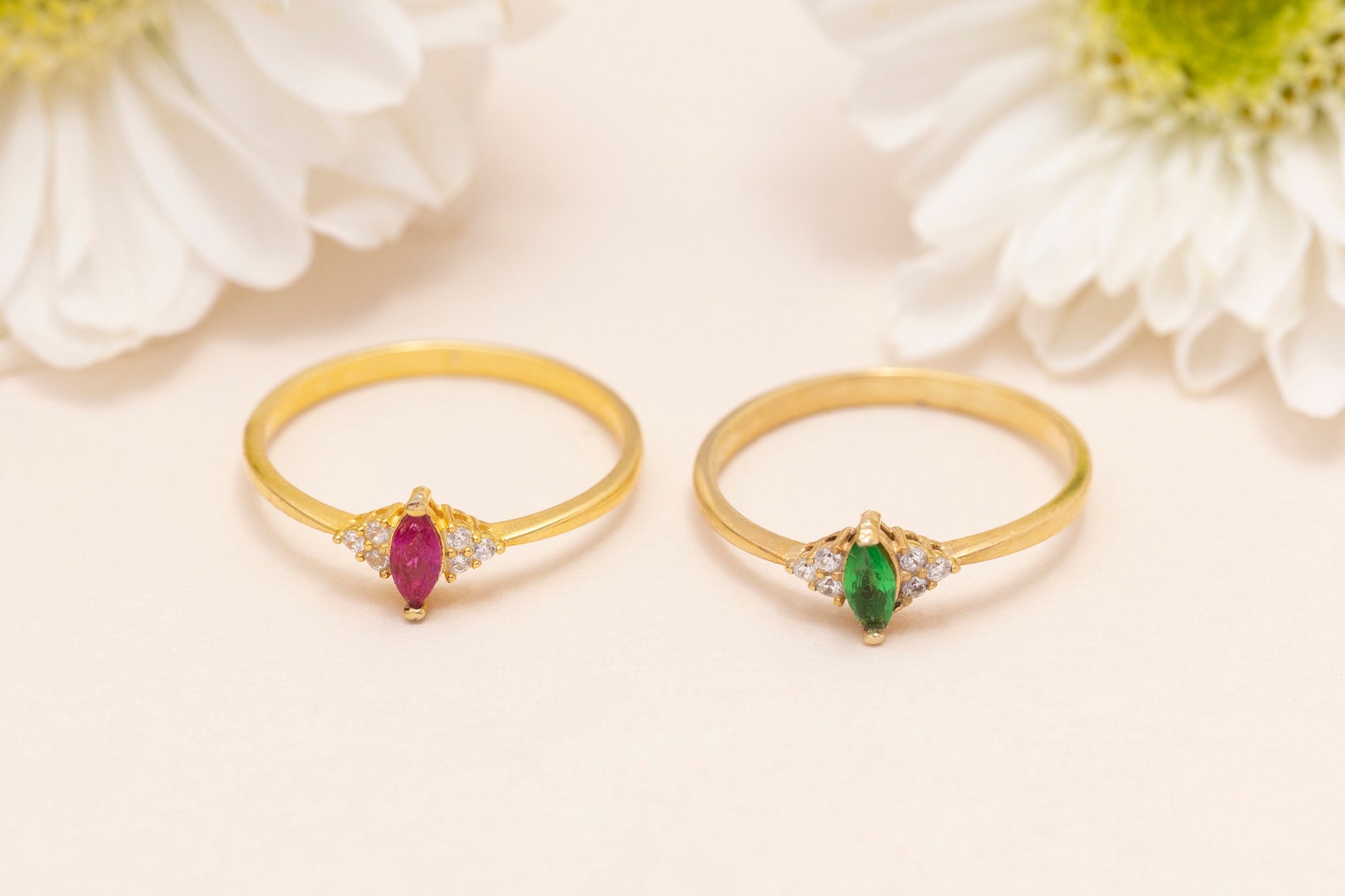 Ruby Ring, Minimalist Ruby Ring, Gold Marquise Ring, Personalized Rings ...