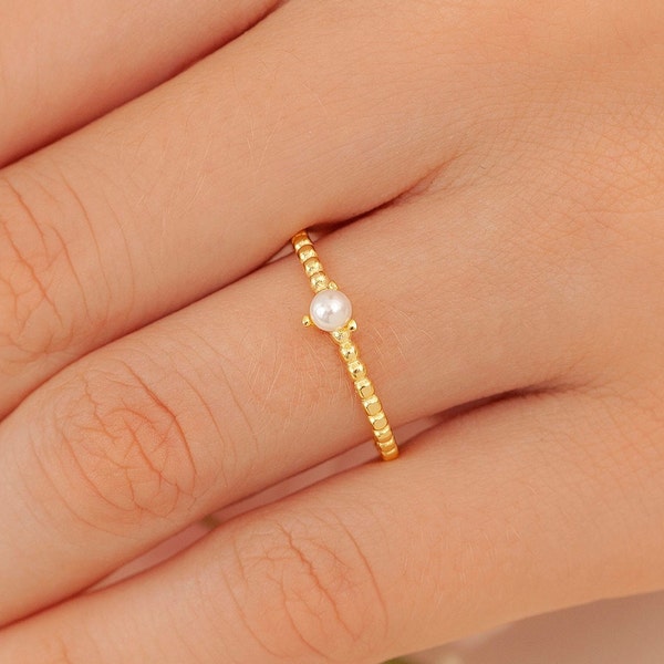 Single Pearl Ring - Etsy