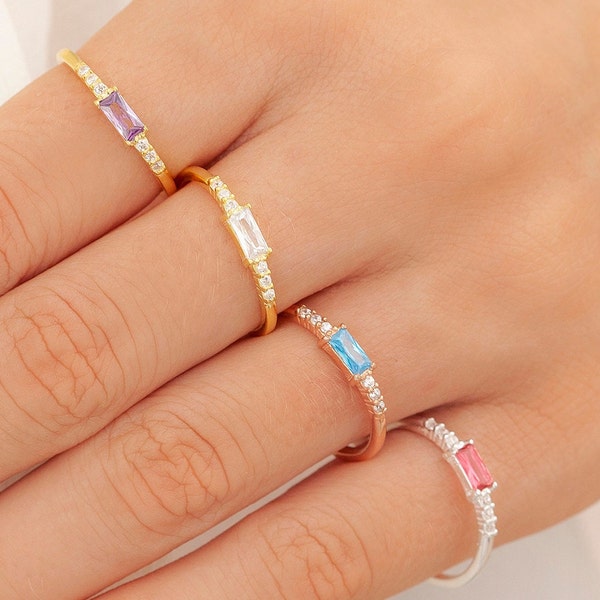 Baguette Ring - Etsy